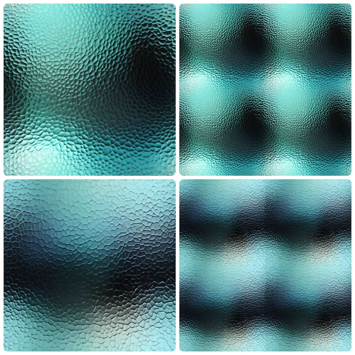 Turquoise Frosted Glass Texture Digital Papers (seamless PNG, JPG) - Etsy