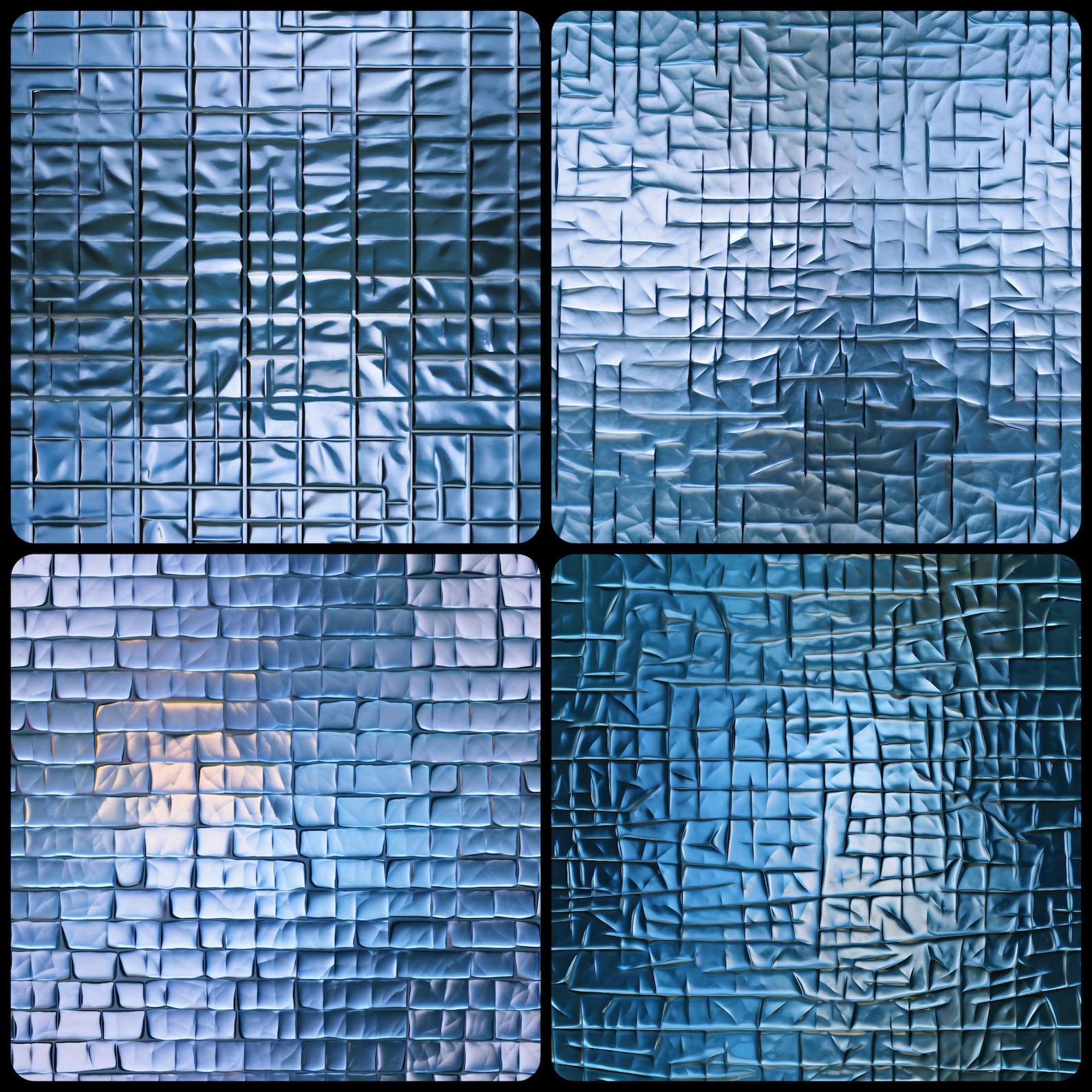 Melted Blue Glass DIGITAL Papers Metallic SEAMLESS Glass Textures ...