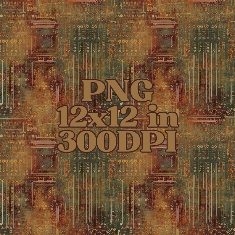 Rusty Circuitry DIGITAL Papers Printable Old Circuit Board SEAMLESS ...