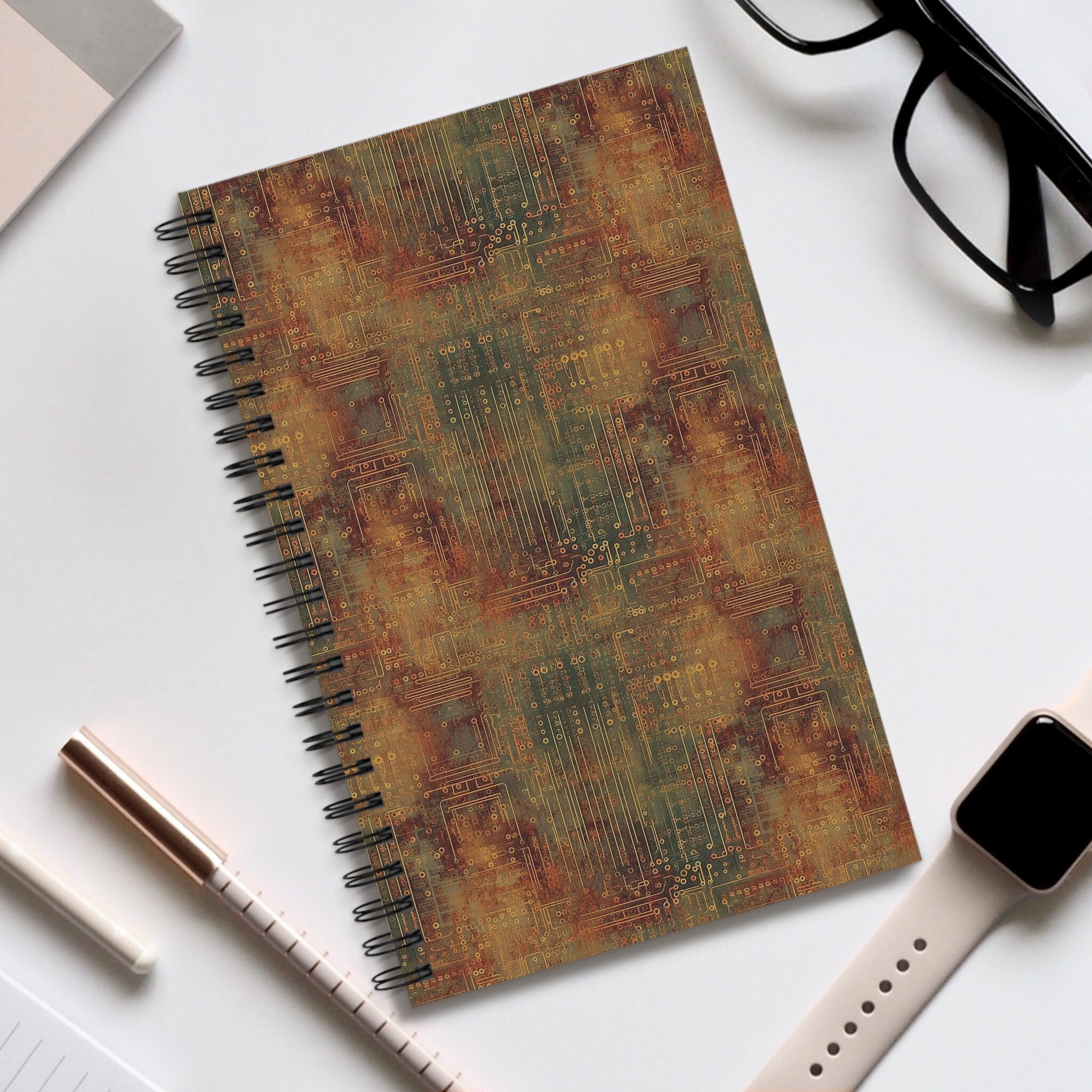 Rusty Circuitry DIGITAL Papers Printable Old Circuit Board SEAMLESS ...