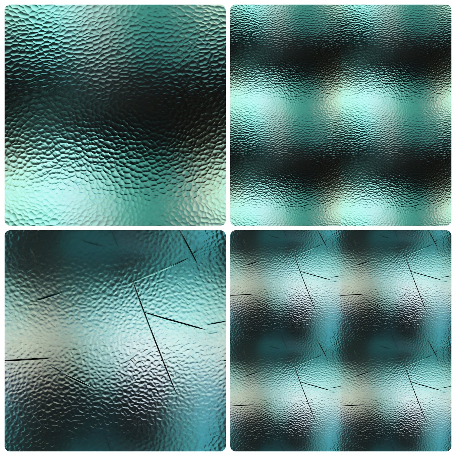 Turquoise Frosted Glass Texture Digital Papers (seamless PNG, JPG) - Etsy