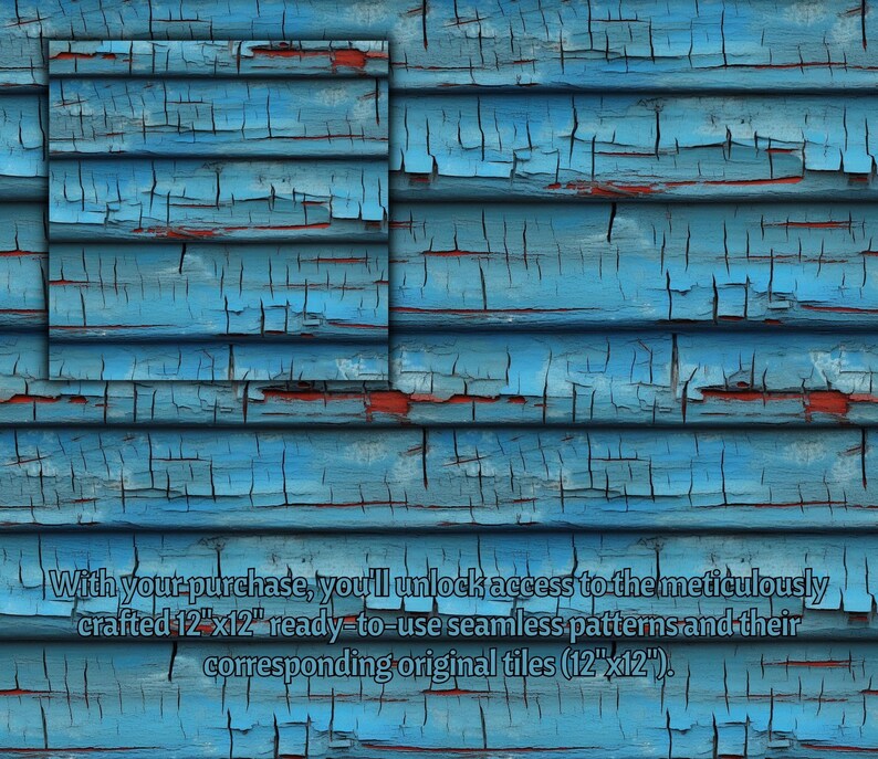 Blue Wood Plank Seamless Patterns, Coastal Digital Paper (3600x3600 Px ...