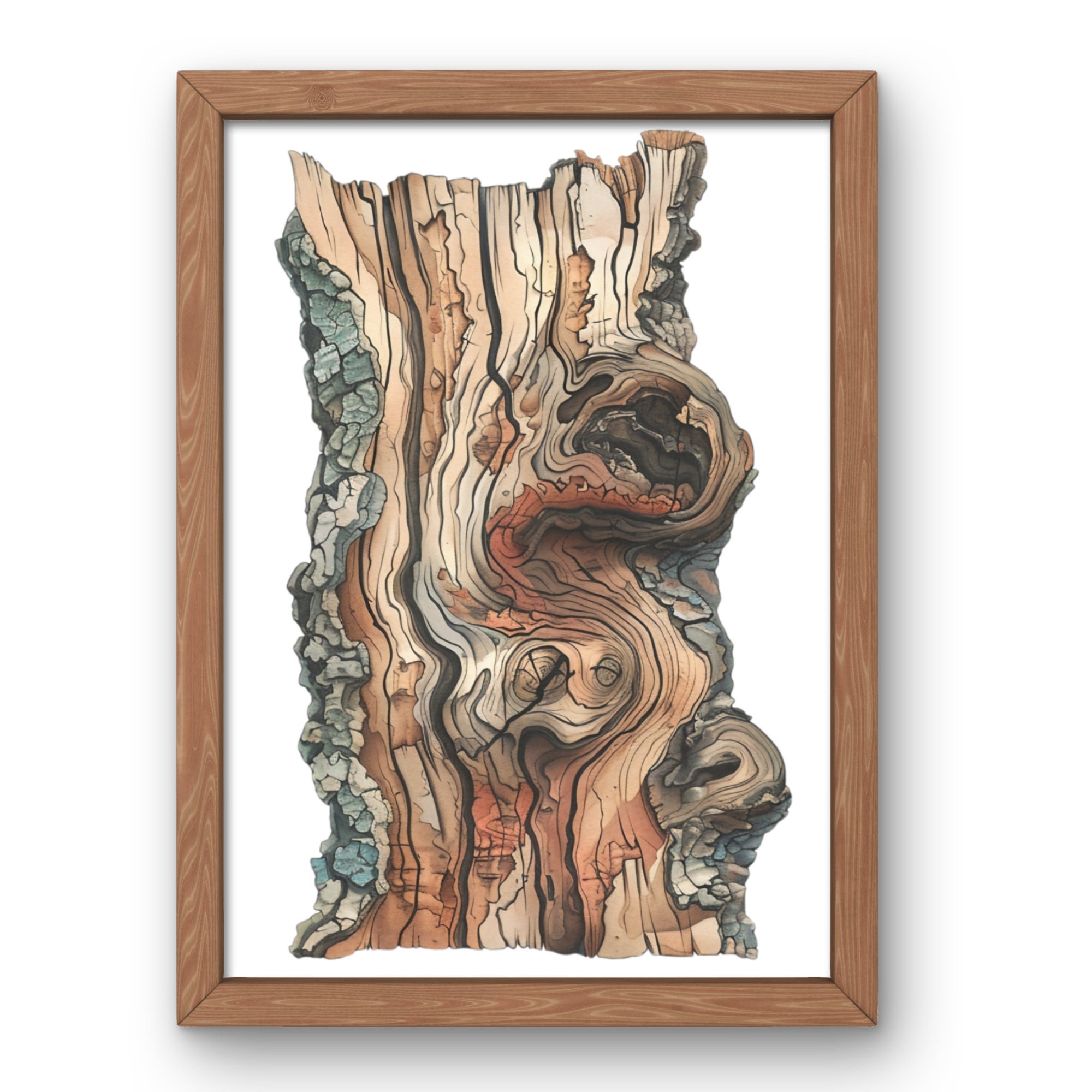Rotten Tree Trunk Clipart, Decayed Wood Logs Pngs, Wood Rot Digital ...