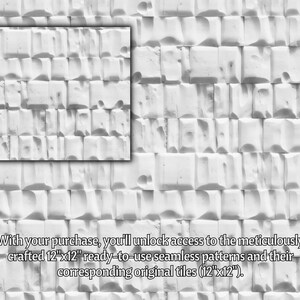 White Brick & Stone Wall Textures DIGITAL Papers Printable SEAMLESS ...