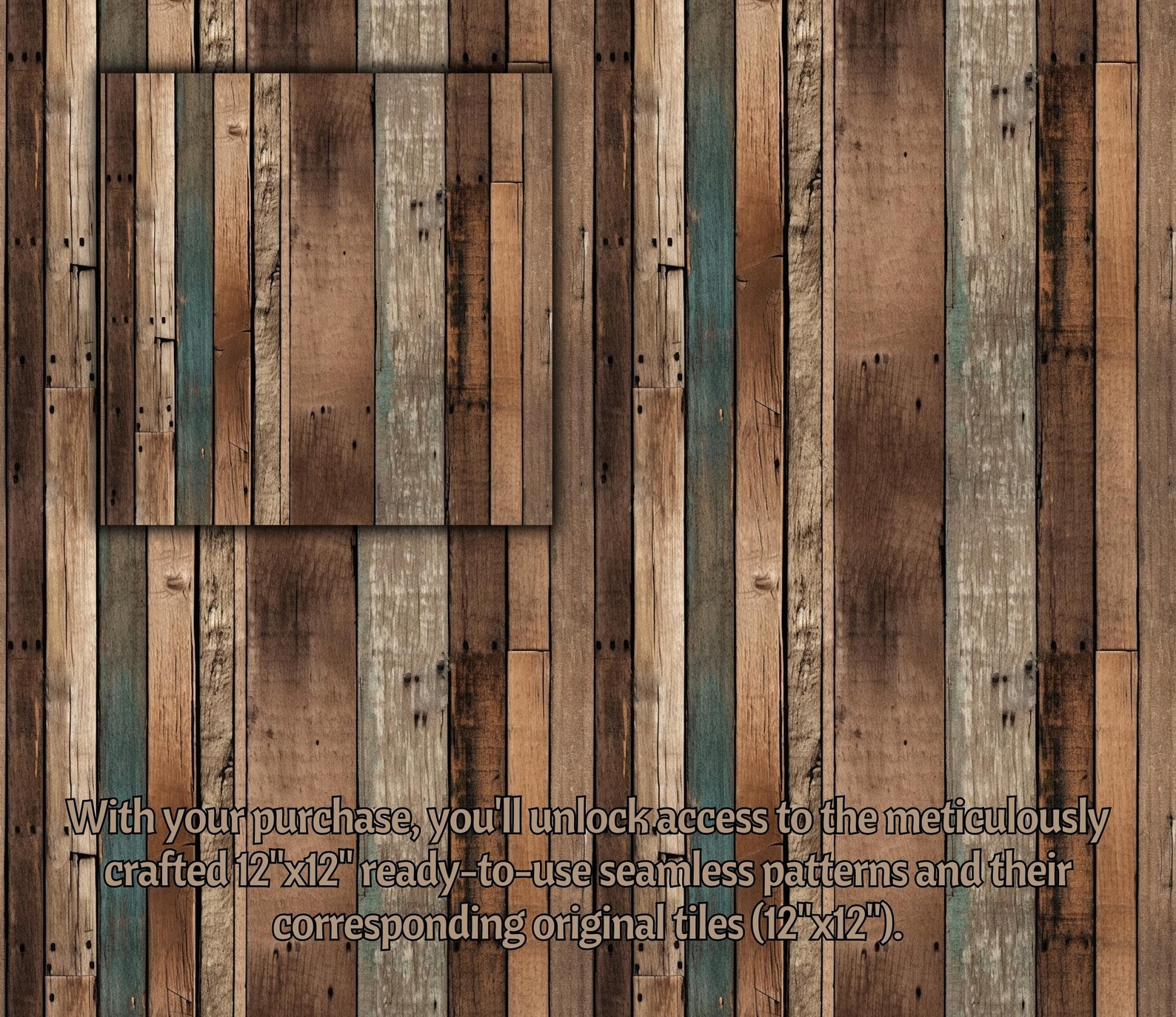 Rustic Barn Wood Texture Digital Paper | Shabby Chic Seamless Patterns ...