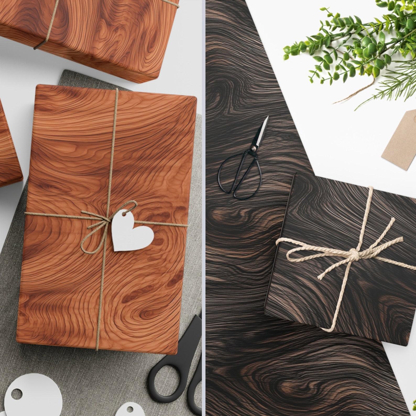 Swirling Wood Grain Textures Pack of 10 | Abstract Wood DIGITAL Papers ...