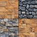 Mixed Stone Walls Arrangements DIGITAL Seamless Patterns - Decorative ...