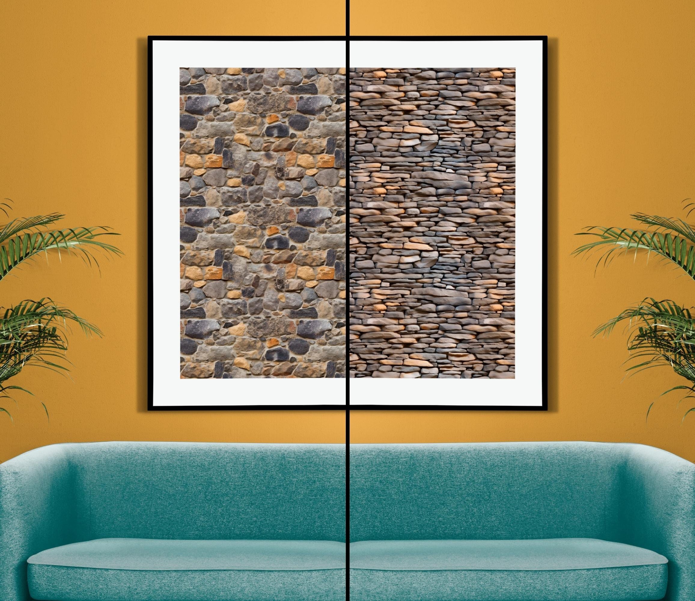 Old Stone & Brick Walls DIGITAL Papers Printable Stones Bricks Textures ...