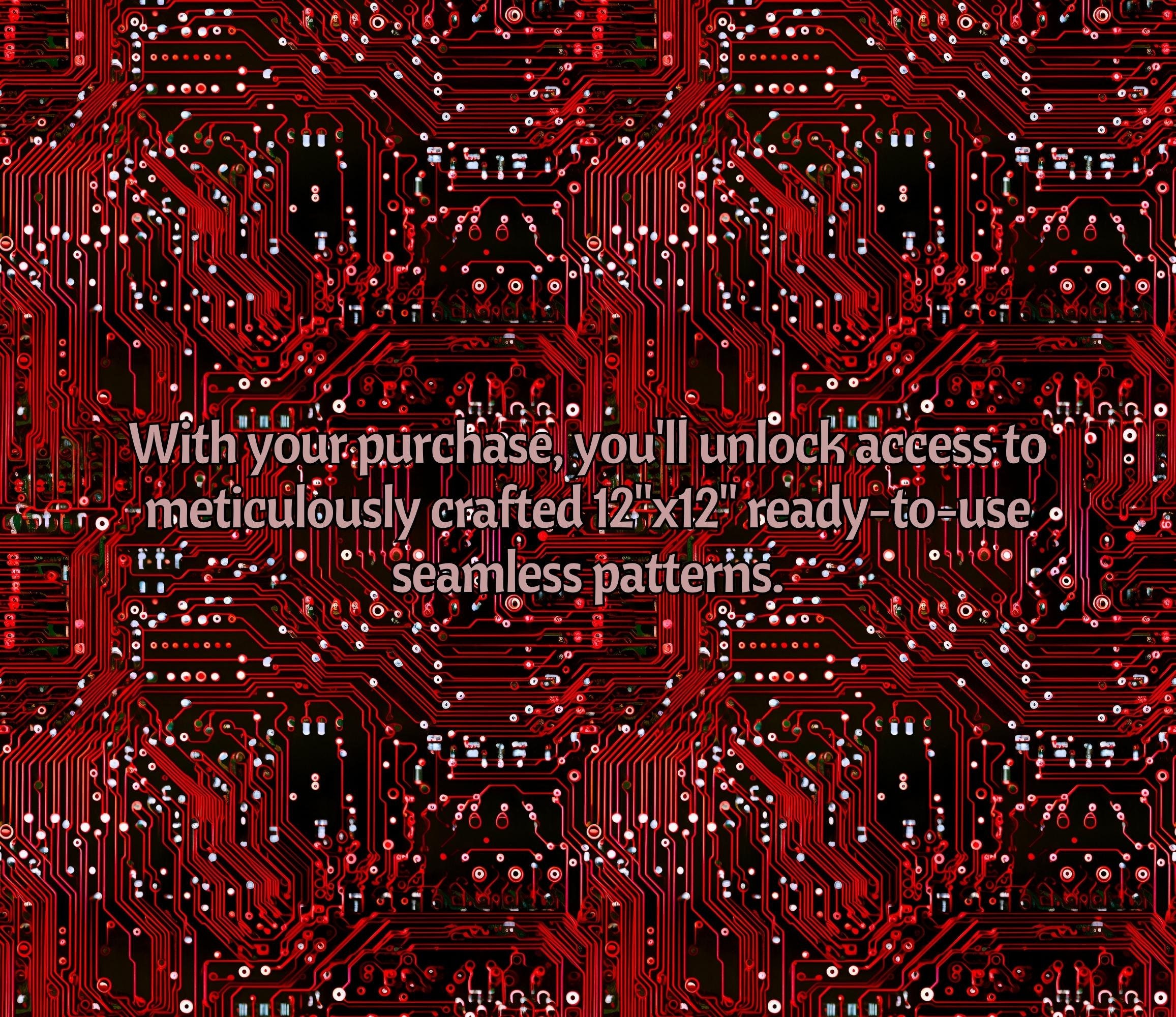 Electronic Boards Digital Papers JPEG Printable Tech Circuitry Seamless ...