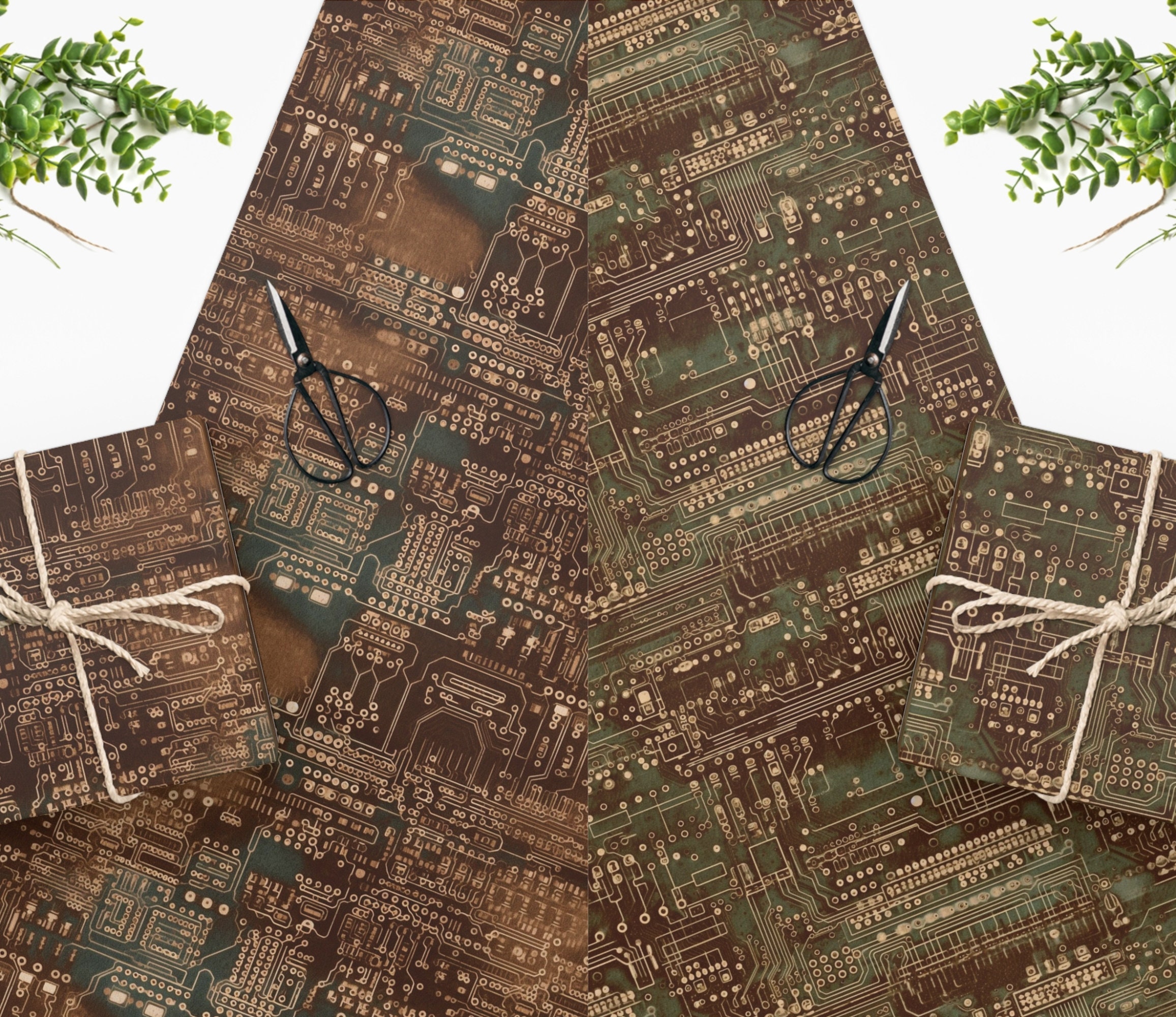 Old Rusty Circuit Boards DIGITAL Papers Printable Circuitry SEAMLESS ...