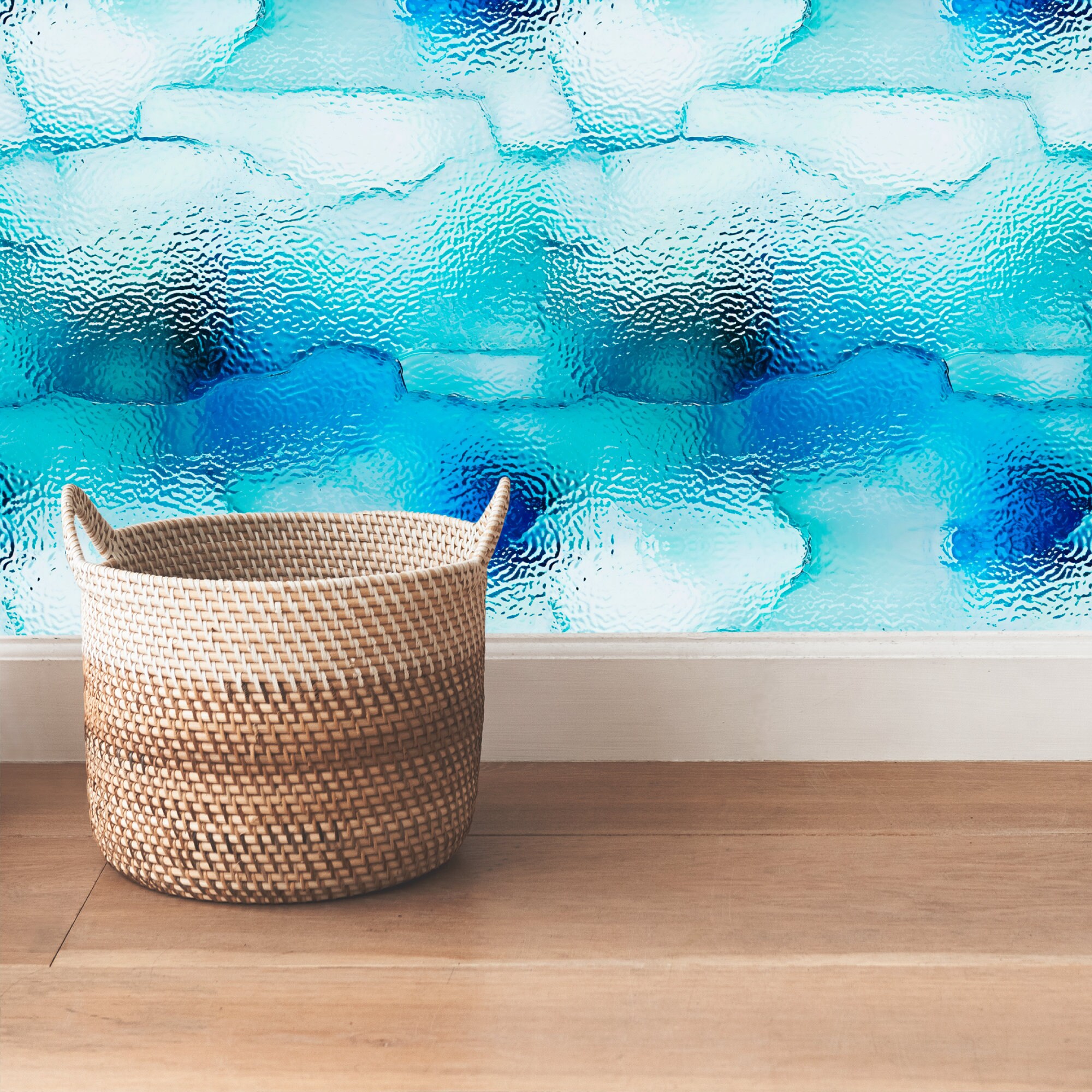 Blue Frosted Glass Textures: Seamless Digital Paper (JPG, PNG) - Etsy