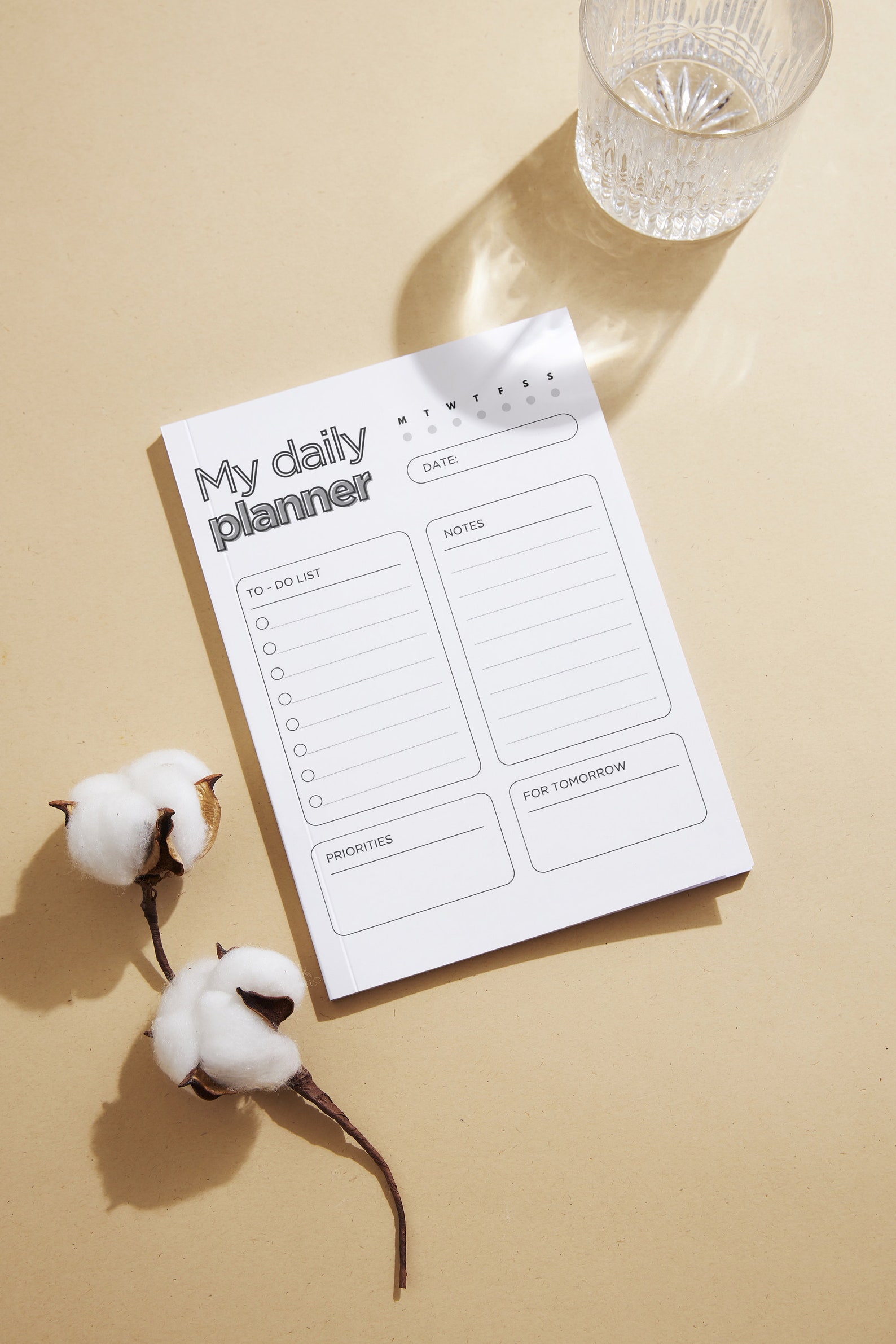 Digital One-page Daily Planner - Etsy