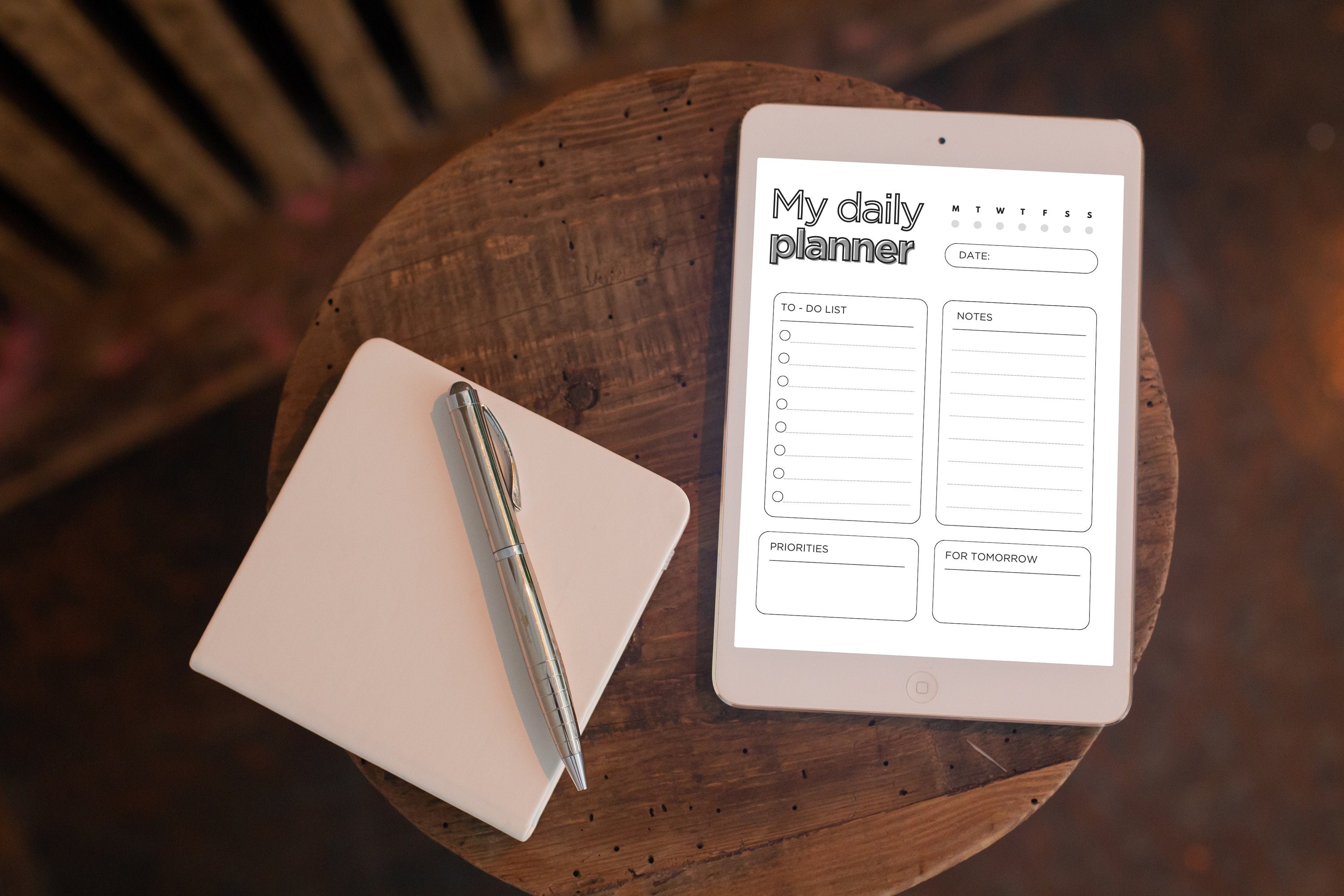Digital One-page Daily Planner - Etsy