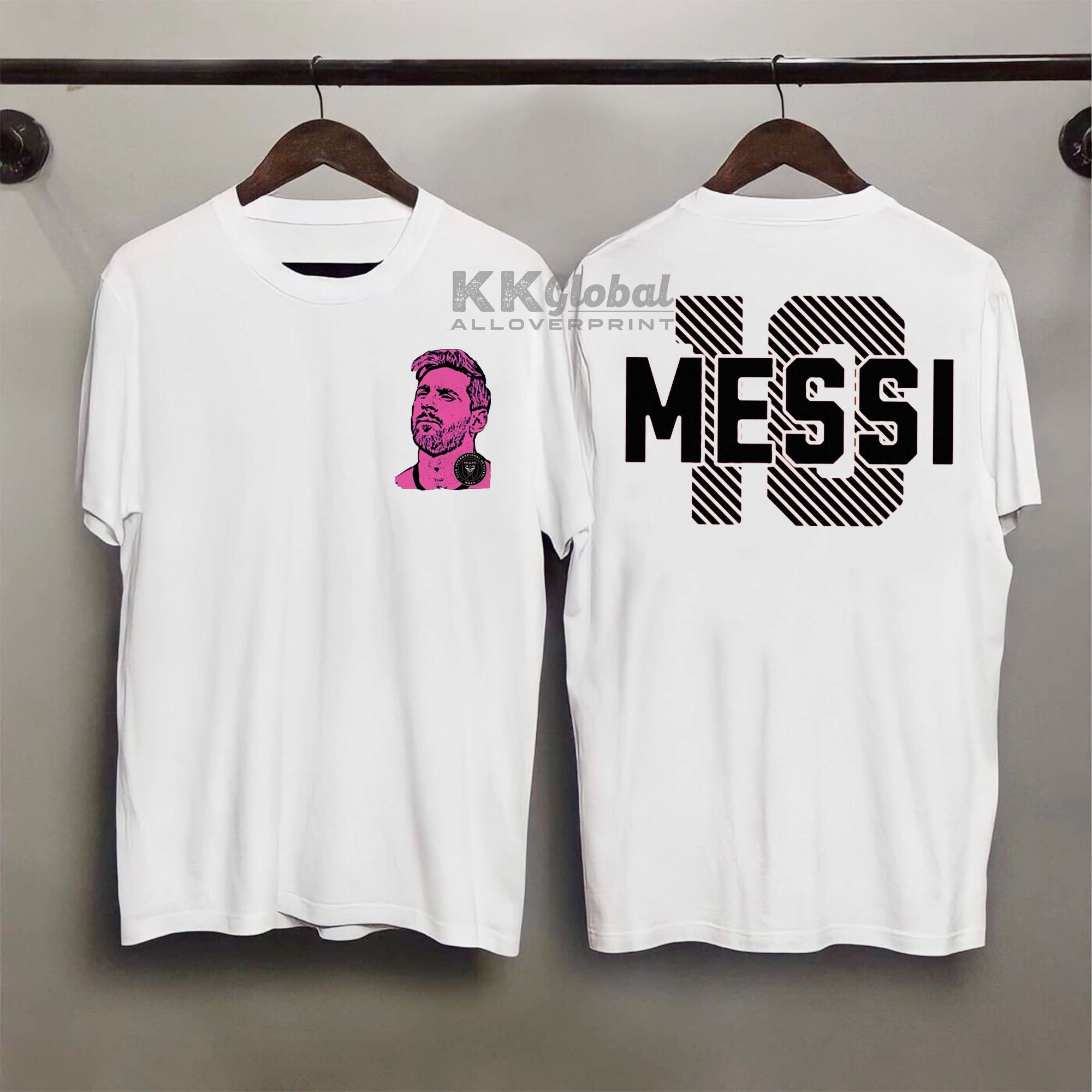 Messi In Inter Miami Shirt, Lionel Messi Miami Shirt, Football Soccer Shirt