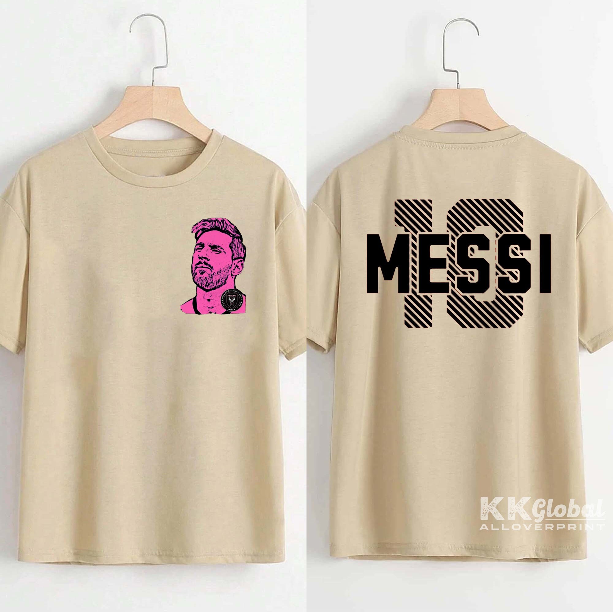 Messi In Inter Miami Shirt, Lionel Messi Miami Shirt, Football Soccer Shirt