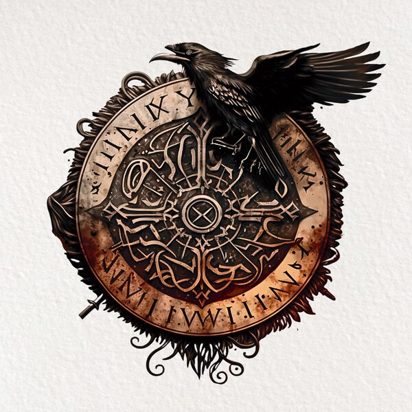 Viking Raven - Etsy