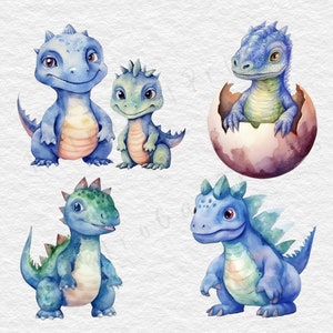 Watercolor Dinosaurs Clipart, Dinosaur Species Download, Dinosaur ...