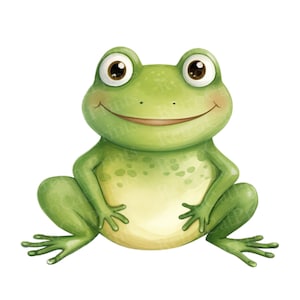 Cute and Quirky Frogs, Frog Clipart, Frog Pngs, Frog Sublimation, Frog ...