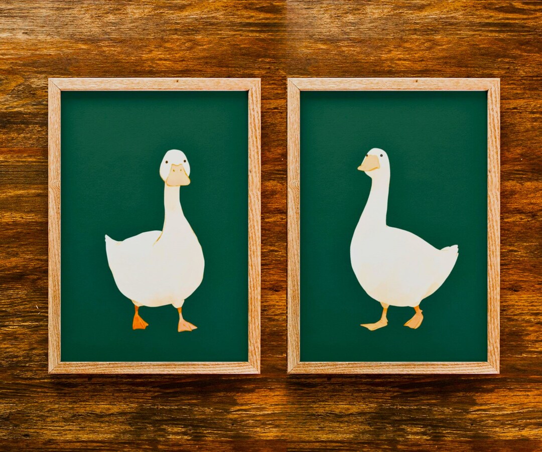 Silly Goose Wall Art, Funny Goose Wall Art, Above Crib Nursery, Silly ...