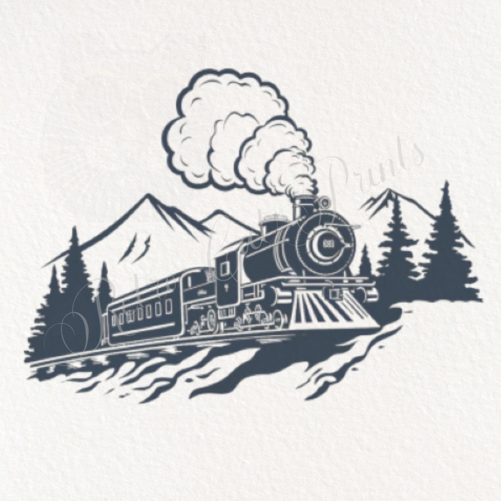 TRAIN SVG Train Clipart Train Svg Cut File for Cricut - Etsy UK