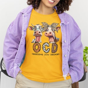 OCD Sublimation, Obsessive Cow Disorder T-shirt, O.C.D Obsessive Cow ...