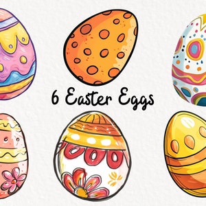 Cute Easter Bunny Clipart, DIGITAL DOWNLOAD, Handdrawn Spring Bunnies ...