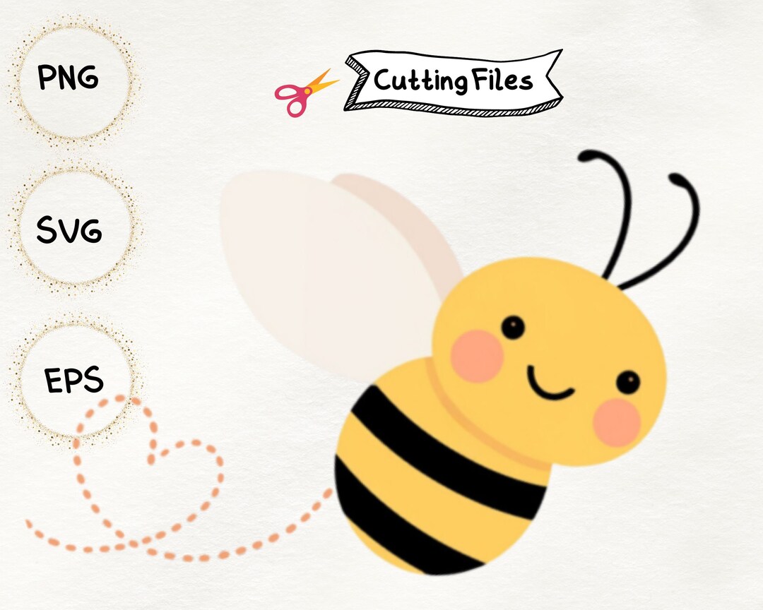 Bee Cutting File Png/svg/eps Bee SVG Layered Cut File Bumble - Etsy