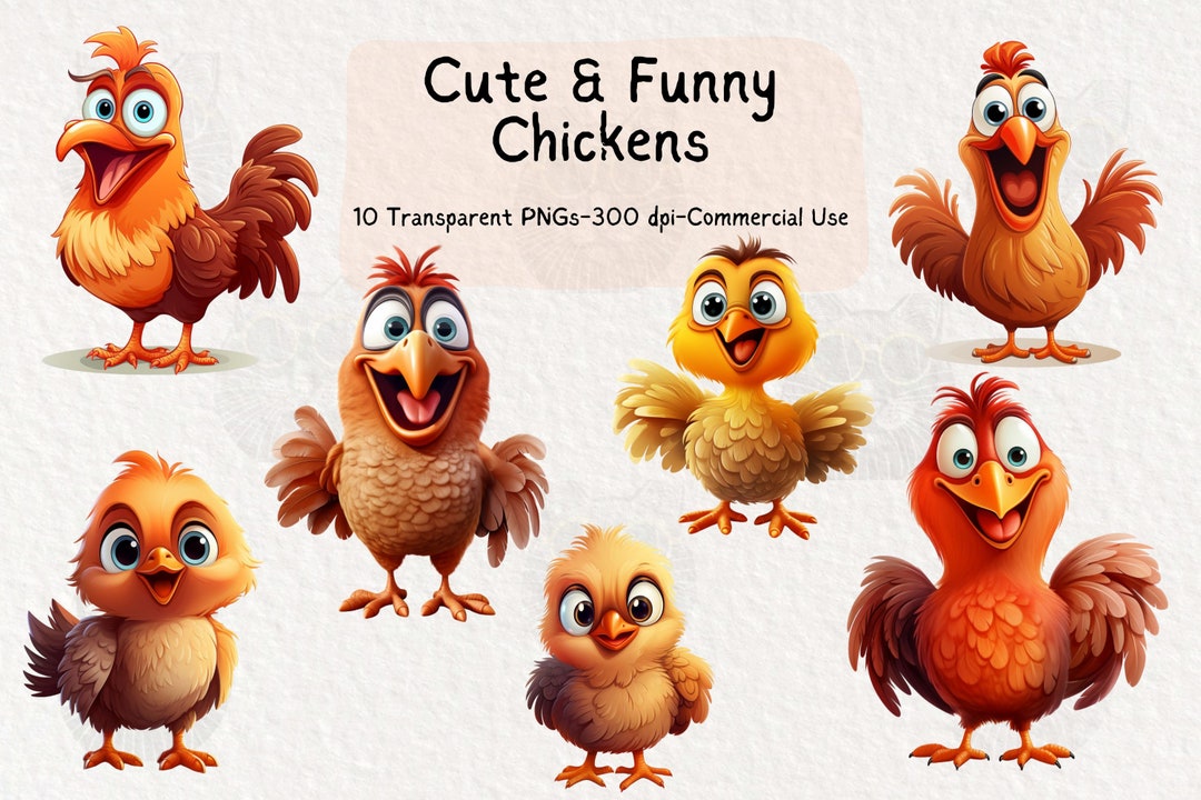 Funny Chicken Clipart, Funny Chicken Clip Art, Cartoon Chicken Clipart ...
