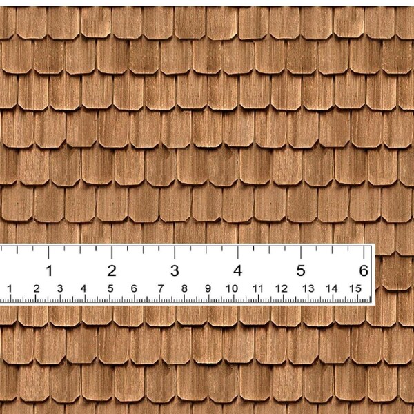 1/12 Dollhouse Miniature Red Clay Flat Roofing Seamless DIGITAL ...