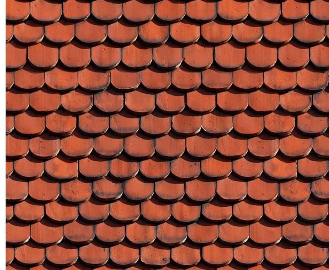 Dollhouse Slate Roofing Paper 12th 18th 24th 36th 48th Scale Red ...