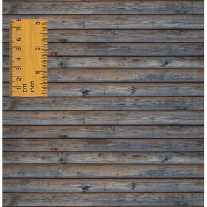 1/6 1/12 1/24 Dollhouse Miniature Aged Brown Natural Wood Siding ...