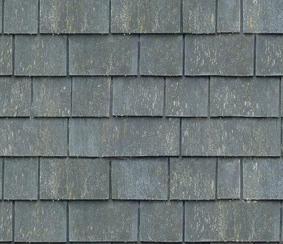 Miniature Dolls House Slate Roofing Paper 1/12 1/24 1/48 Scale Gray ...