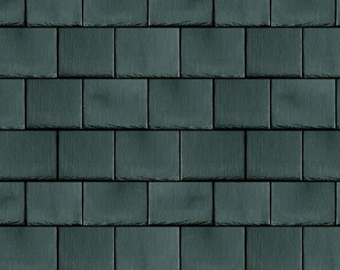 1/12 1/24 Dollhouse Miniature Dark Green Slate Roof Tiles Seamless ...