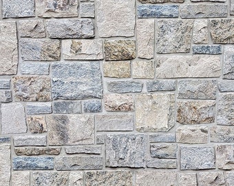 1/12 1/24 Dollhouse Miniature Stone Wall Tiles Cladding DIGITAL ...