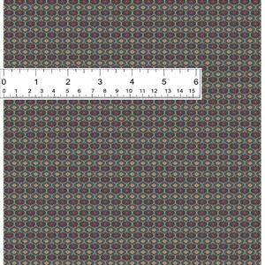 1/6 1/12 1/24 Dollhouse Vintage Navy Blue Red Gold Decorative Floral ...