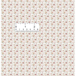 1/6 1/12 1/24 Dollhouse Elegant Vintage Pastel Watercolor Floral Rose ...