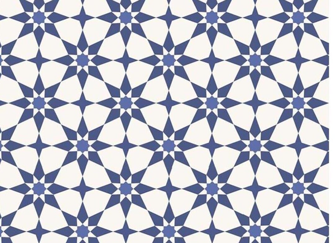 1/6 1/12 Scale Miniature Blue White Stella Soleil Wall Floor Tiles ...