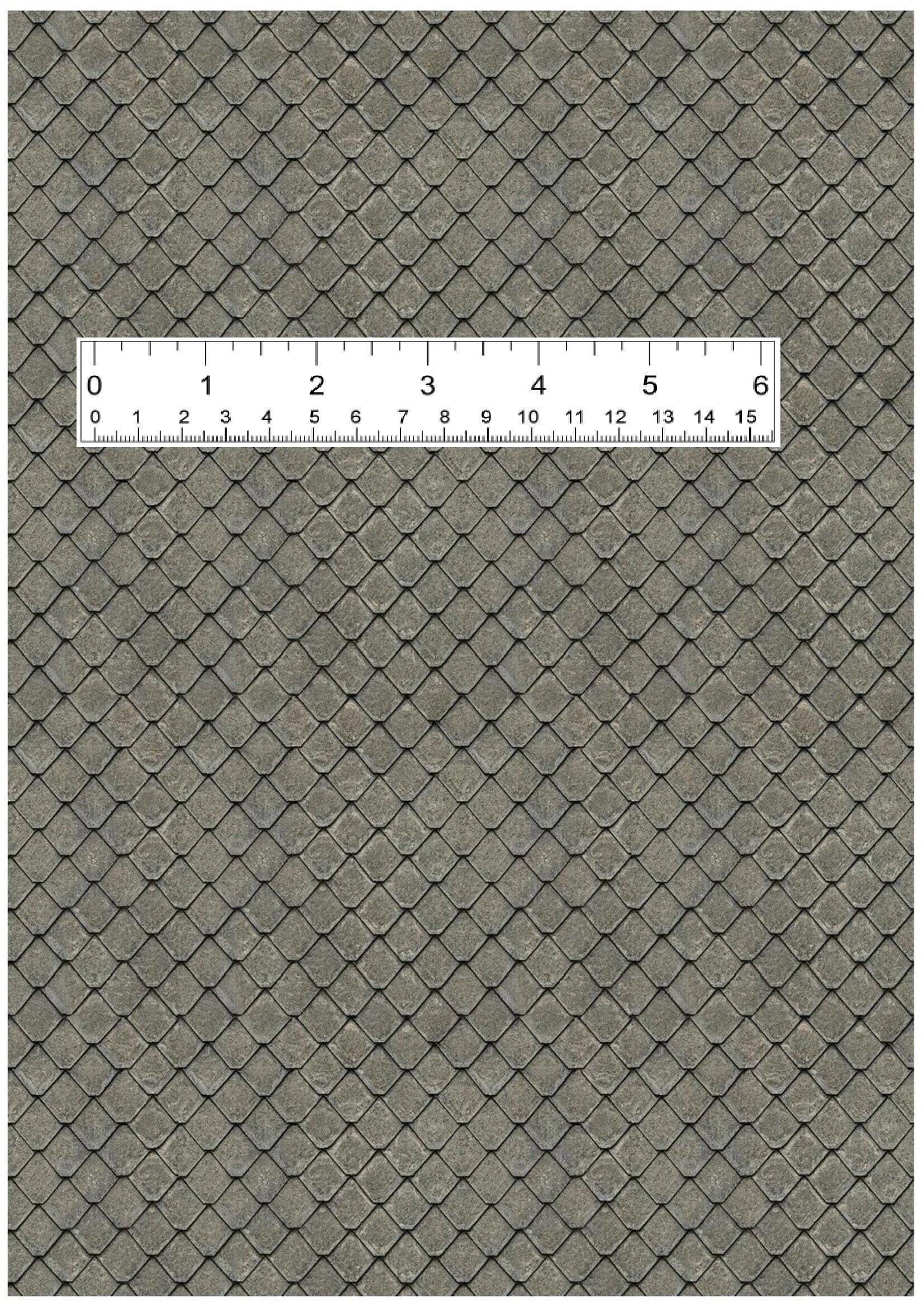 Vintage Asphalt Shingles 1/12 1/24 Scale Miniature Slate Gray Asphalt ...