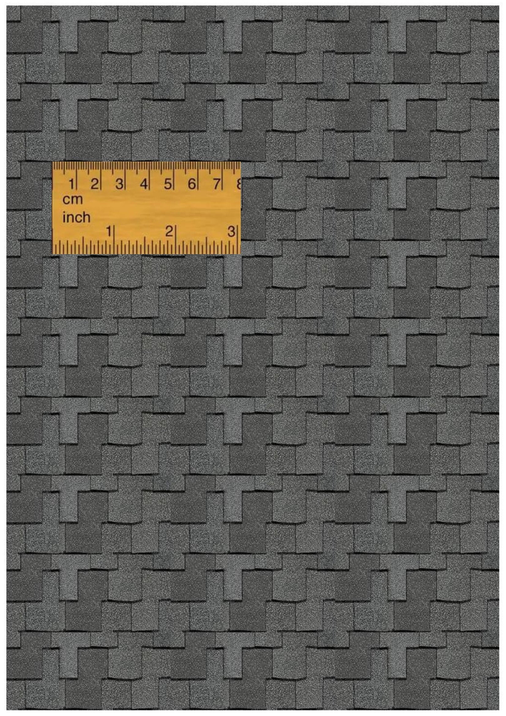 1/12 1/24 Scale Asphalt Shingles Seamless DIGITAL Printable Sheets ...