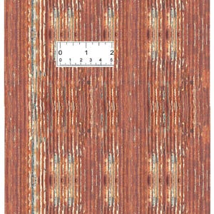 2 PCS 1/6 1/12 Scale Miniature Old Rusty Dirty Corrugated Steel Tin ...