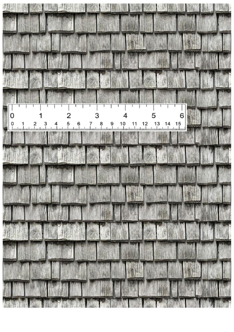 1/12 1/24 1/48 Scale Old Cedar Shake Shingles Printable Papers ...