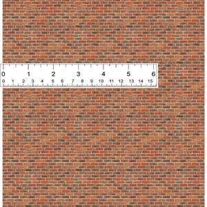 1/6 1/12 1/24 Dollhouse Miniature Stained Red Brick Tiles DIGITAL ...