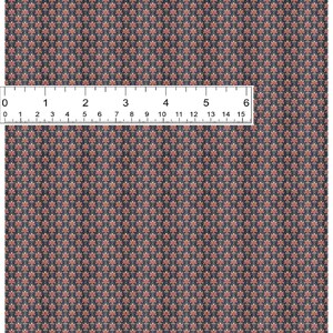 1/6 1/12 1/24 Dollhouse Vintage Navy Blue & Red Damask Wallpapers ...