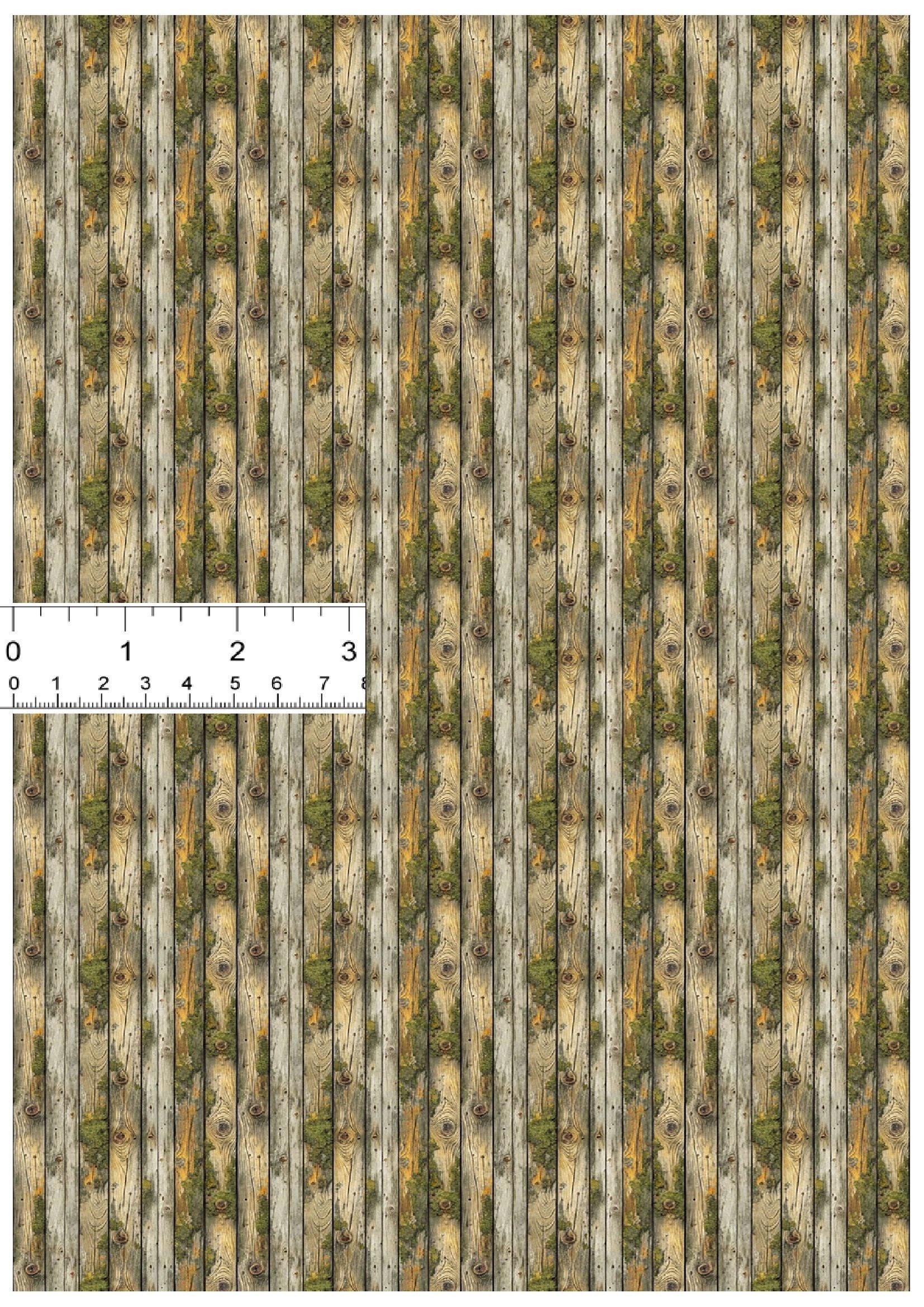 1/6 1/12 1/24 Miniature Rustic Mossy Weathered Wood Texture | Natural ...