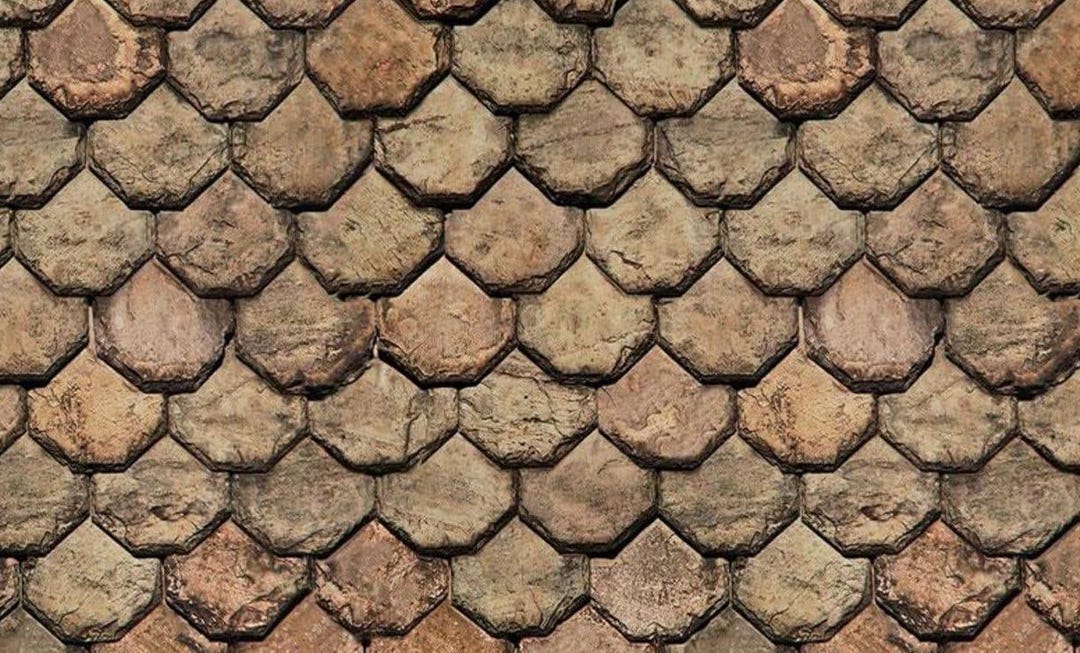 Dollhouse Roofing 1/12 1/18 1/24 1/36 1/48 Scale Paper Miniature Old ...