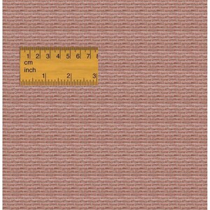 Scale Cover Printable | Miniature Red Stone Wall Cover PDF | 1/12 1/24 ...