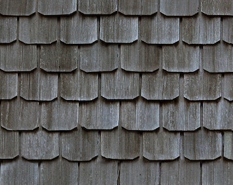 Dollhouse Brown Cedar Shake Shingles Printable PDF 1/15 1/30 1/60 ...