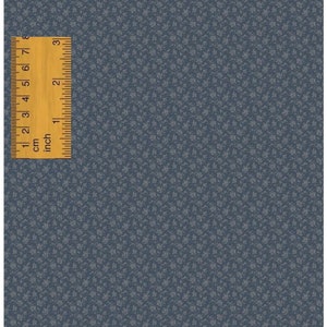 1/6 1/12 1/24 Miniature White Vintage Floral Wallpaper on Navy Blue ...