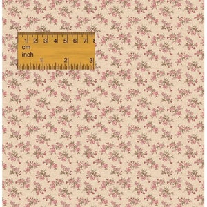 1/6 1/12 1/24 1/48 Miniature Dollhouse Classic Retro Red Pink Floral ...