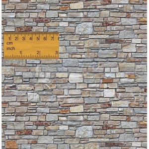 1/12 1/24 Dollhouse Miniature Stone Wall Tiles Cladding DIGITAL ...